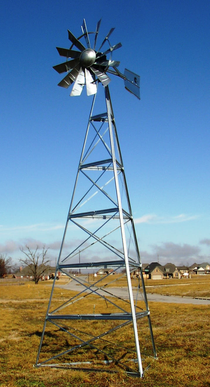 Outdoor Water Solutions 3-Legged Galvanized Ornamental Windmill | Cabela's